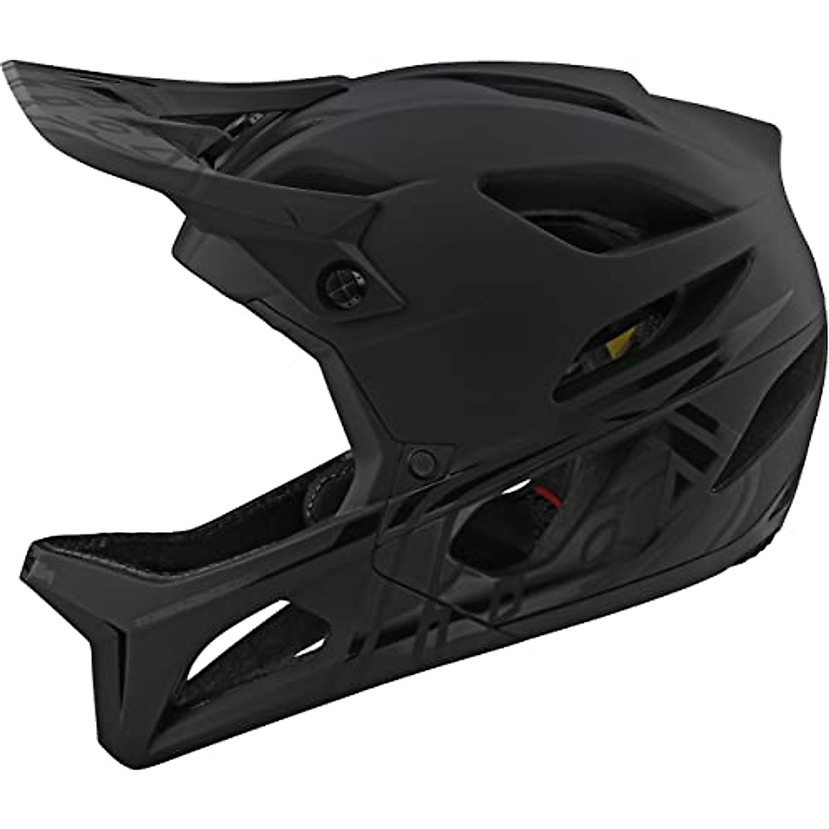 Troy Lee Designs Stage MIPS Stealth Full-Face Mountain Bike Helmet. Max Ventilation Lightweight EPP EPS Racing Downhill DH BMX MTB - Adult Men Women Unisex (Midnight, MD/LG)