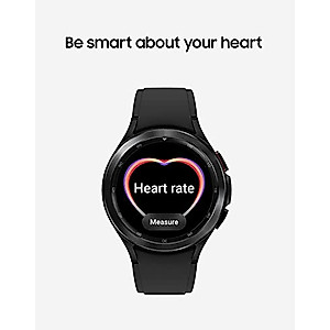 Samsung Galaxy Watch 4 Classic 42mm Smartwatch with ECG Monitor Tracker for Health Fitness Running Sleep Cycles GPS Fall Detection Bluetooth US Version, Black (Renewed)