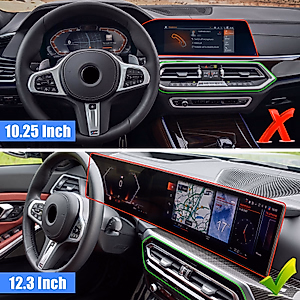 Jaronx Compatible with BMW 3 4 Series Center Console Organizer, 12.3 inch Touch Screen Dash Console Organizer for 3' G20 2023-2024/4' G22 2024,for BMW Dashboard Tray