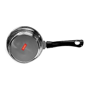 Sumeet Stainless Steel Induction & Gas Stove Friendly Saucepan/Cookware/Container With Handle - 0.8 Liters