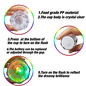 Light Up Shot Glasses Set of 24 Party Favors Adults Shot Cups for Party LED Flash Light Up Drinking Glasses Glow in the Dark Shot Glasses for Birthday Christmas Halloween Weddings Festivals etc