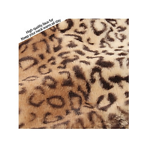 LA CARRIE Womens Leopard Print Infinity Scarf Loop Circle Neck Warmer (Brown Leopard)