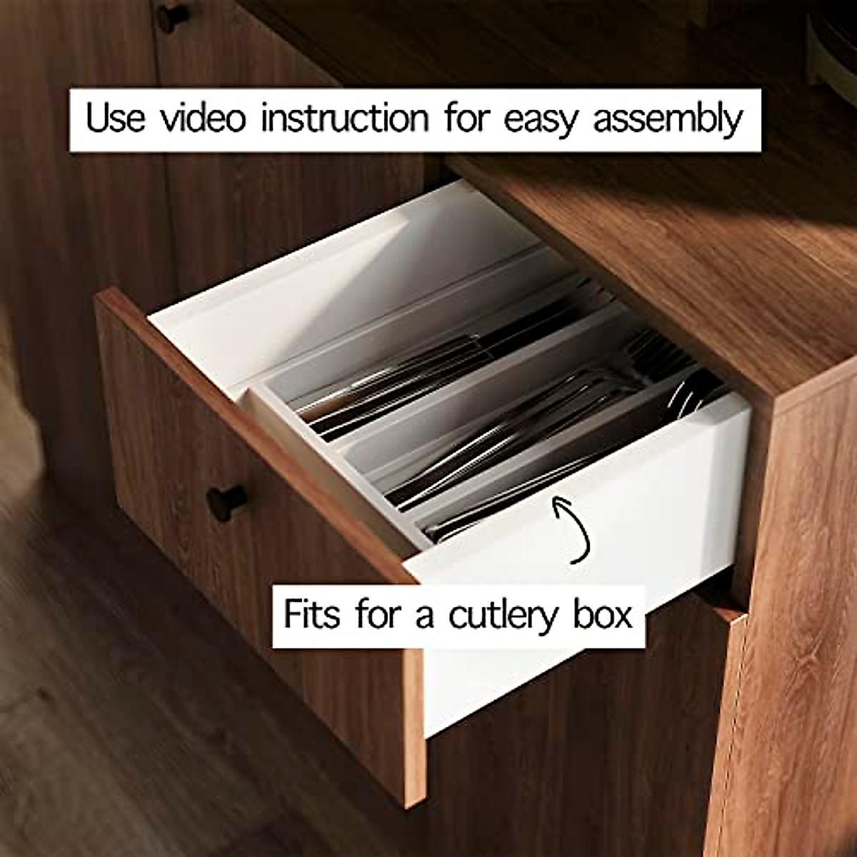 Living Skog Large Kitchen Storage Cabinet – Kitchen Cabinet with Extended Storage Space and Microwave Cart – Pantry Cabinet with Drawers – Kitchen and Pantry Cabinet (Brown)