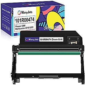 ManyJets Compatible 101R00474 3215 Drum Cartridge Replacement for Xerox WorkCentre 3215 3215NI 3225 3225DNI Phaser 3260 3260DI 3260DNI 3052 Printer Toner Cartridge (Drum,1-Pack)