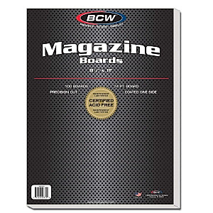 BCW Magazine Bag and Backing Board - 100 ct