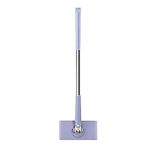 2024 Upgraded Hands-Free Mini Mop, Automatic Cloth Changing Mini Mop, 360°Rotating Head Portable Push-Pull Handle Design, Hands-Free Mini Mop Compatible with Face Towels (Purple)