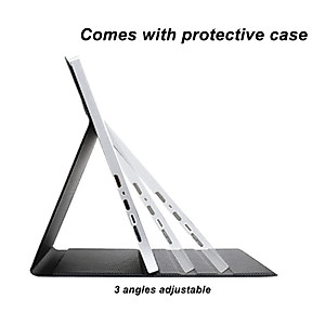 Naroote E Paper Monitor, Low Latency, Wide Angle, 9.7 Inch Ink Screen, Clear Image, Tempered Glass, 100-240V for PC (US Plug)