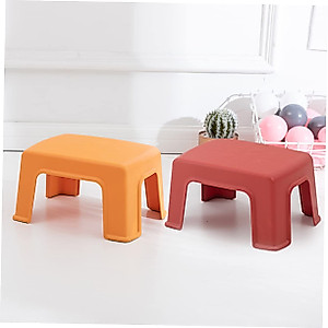 Veemoon 1pc Plastic Stool Children Stool Anti-Skid Stool Children Sitting Stool Mattress Pump Creative Footstool Kid Step Stool Bed Skirting Home Furniture Pp Aldult Non-Slip Stool