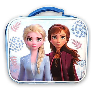 Disney Frozen Mini Backpack and Lunch Box Bundle with Stickers, 11" (Frozen Preschool Toddler Set)