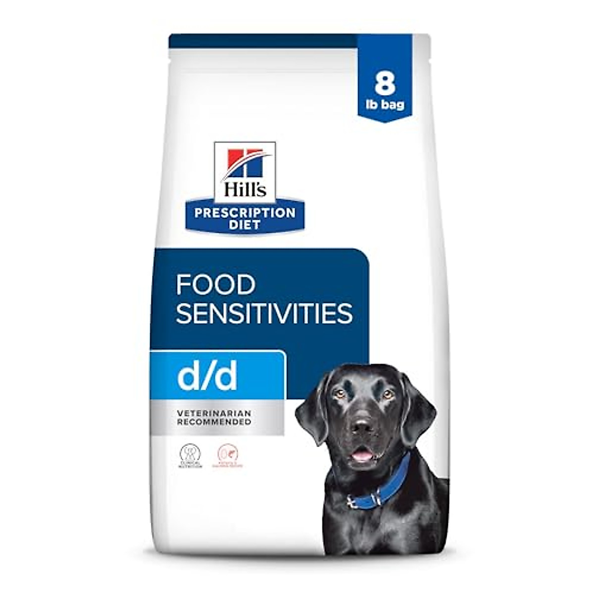 Hill's Prescription Diet d/d Food Sensitivities Potato & Salmon Formula Dry Dog Food, Veterinary Diet, 8 lb. Bag