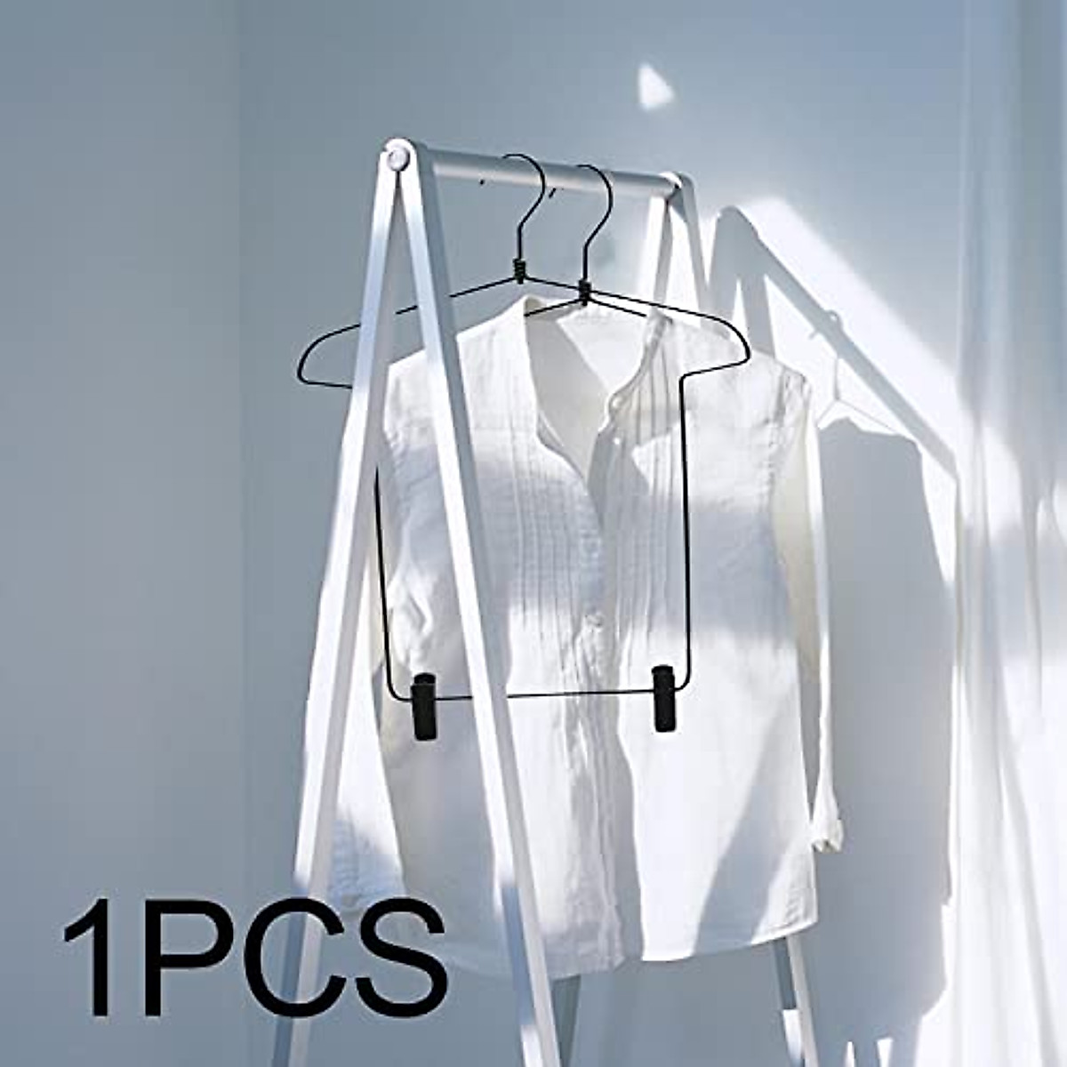 IEUDNS Metal Wire Body Shape Coat Rack for Girls Shirts Garments Holder Clothing Hanger Clothes Display Hanger for Cloakroom Closet Bedroom Laundry , Black