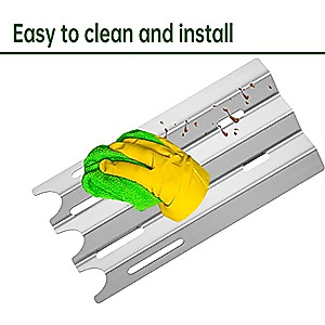 Folocy 14 1/2" Stainless Steel Grill Burners BBQ Gas Grill Replacement Parts for Vermont Castings CF9030, CF9050, VCS5005, VM400, Jenn Air JA460, JA480, JA580, Outdoor Cooking Grill Repair Kit