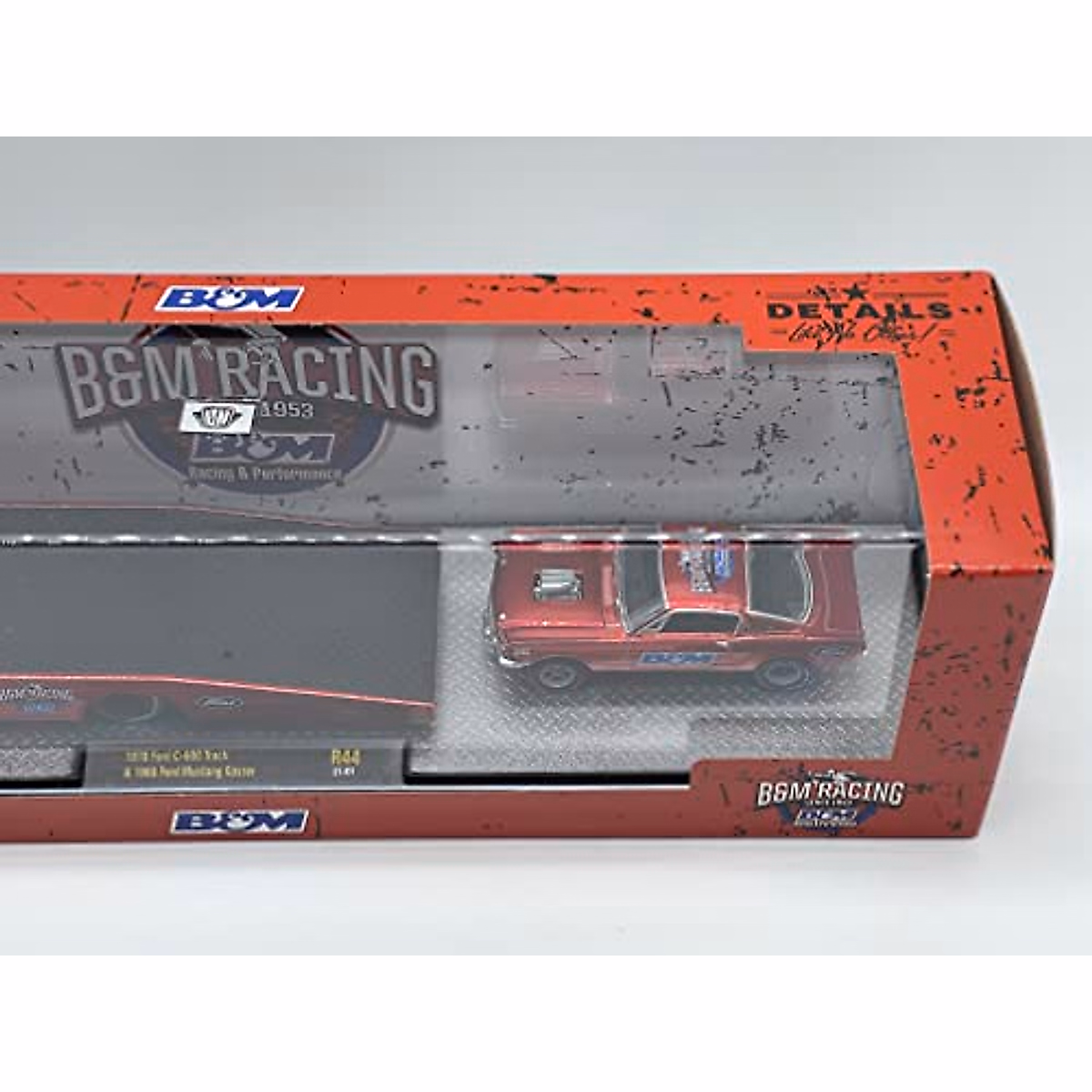 M2 Machines Auto-Haulers 1970 Ford C600 Truck & 1966 Mustang Gasser 1:64 Scale R44 21-01 Metallic Red by M2 Collectible 1 of 7250