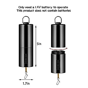 Hanging Black Rotating Motor Wind Spinner Motor Mobile Battery Operated Motor Multi-Purposes Rotatable Hook for Garden Decoration Accessory Supplies (1)