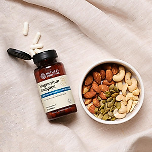 Nature’s Sunshine Magnesium Complex - High Potency Magnesium Supplement with Citrate & Malate for Relaxation, Optimal Absorption, Muscle Function, Energy Production - 50 Servings (100 Capsules)