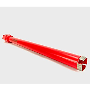 1.25" Inch Diamond Wet Core Drill Bit 1-1/4” Threaded by BLUEROCK Tools for Concrete Rebar Asphalt Brick Rock Masonry Hole Barrel Coring