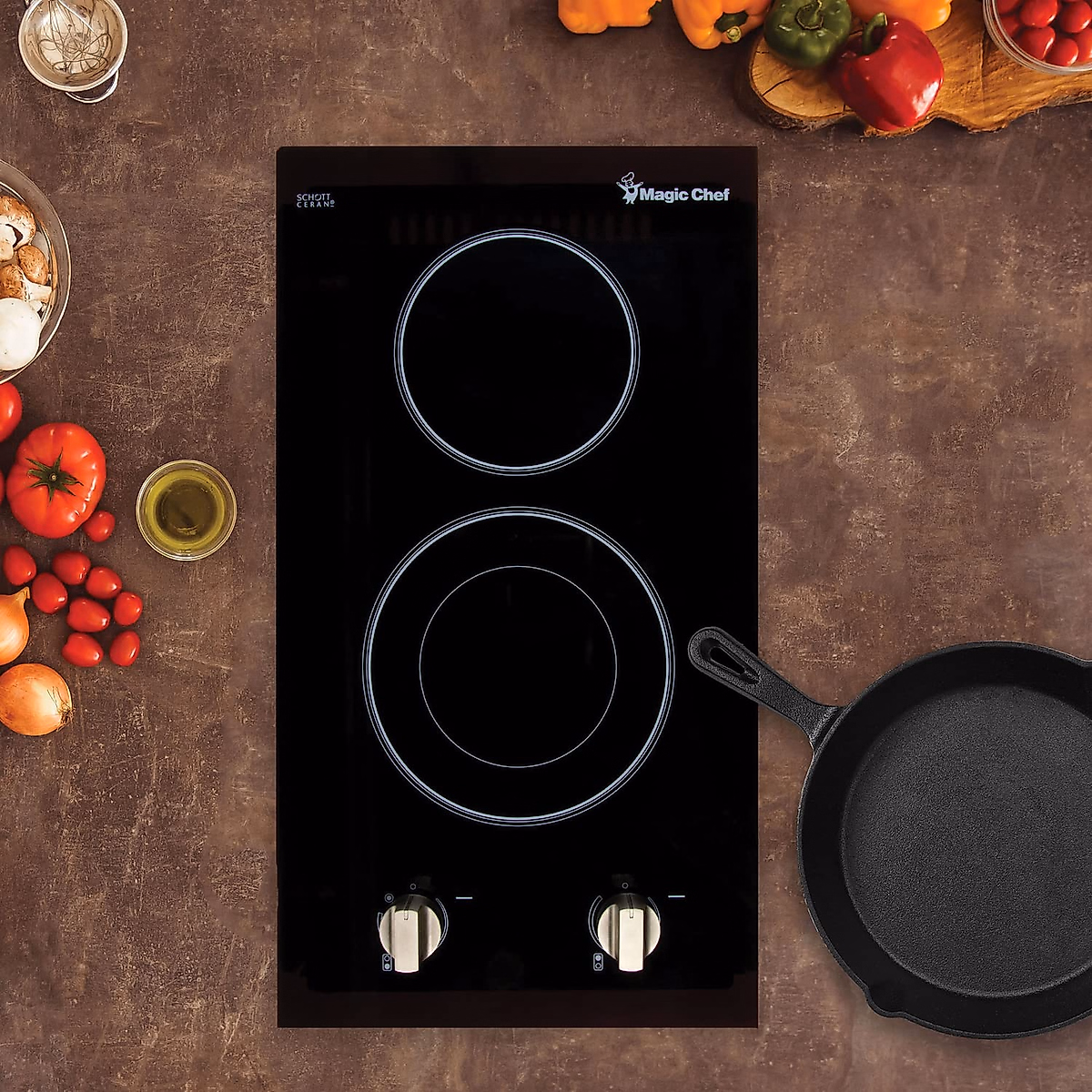 Magic Chef MCSCTE12BG1 12 Electric Cooktop