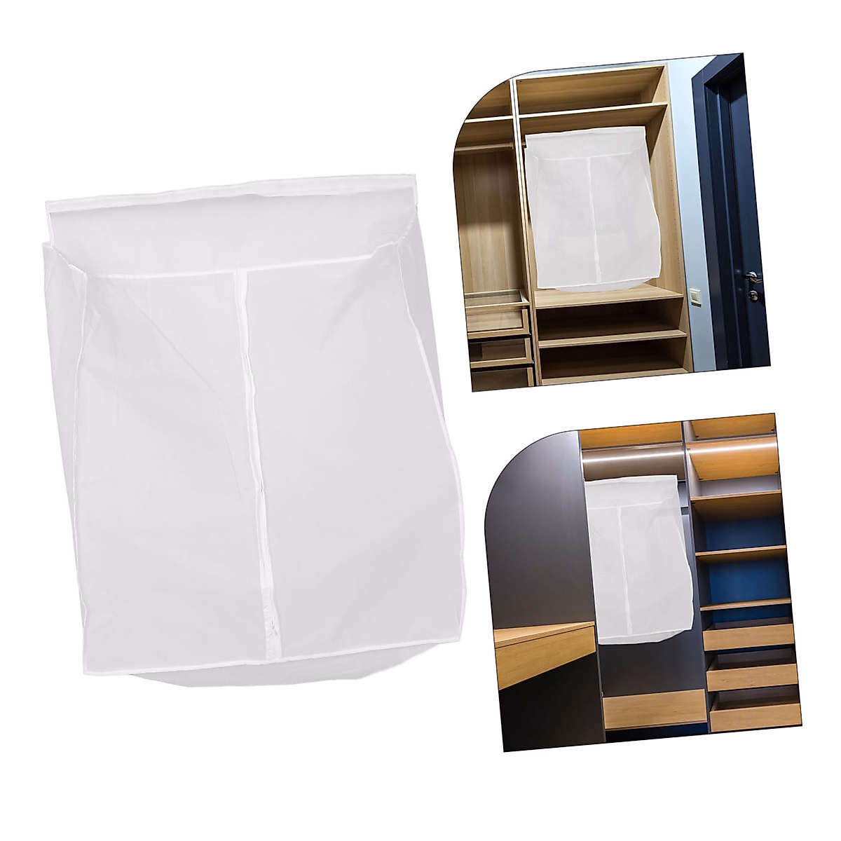 Alipis Clothing Dust Bag Clothing Dust Cover Hanging Peva White Coat Hanging Closet Bags