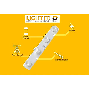 LIGHT IT! by Fulcrum, 30036-308 Wireless Remote Controlled LED Fastrack Set, White, Single Pack
