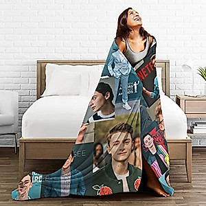 Noah Schnapp Collage Ultra-Soft Micro Fleece Throw Blanket Warm Comfortable Versatile Blanket for Sofa and Travel