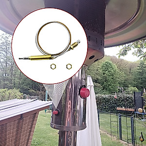 MENSI Universal M8X1 Thermo Couple Sensor Temperature Flame Safety for Propane Natural Gas Fire Pit, Fireplace 24"