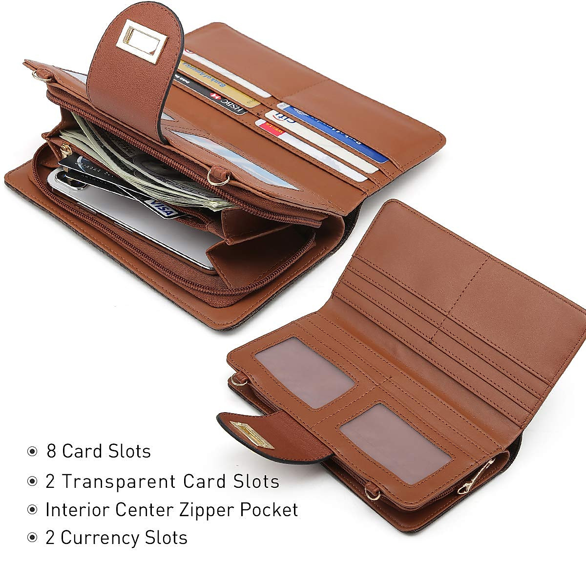 MKP Women Fashion Backpack Wallet Purse 4 Sets