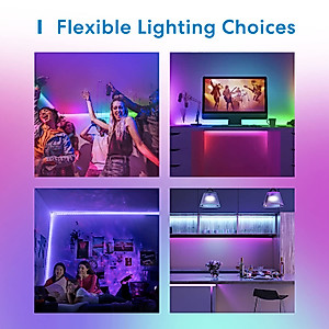 Smart LED Strip Lights Works with Apple HomeKit, 16.4ft WiFi RGB Strip, Compatible with Siri, Alexa&Google and SmartThings, App Control, Color Changing Led Strips for Home, Bedroom, Kitchen, TV, Party