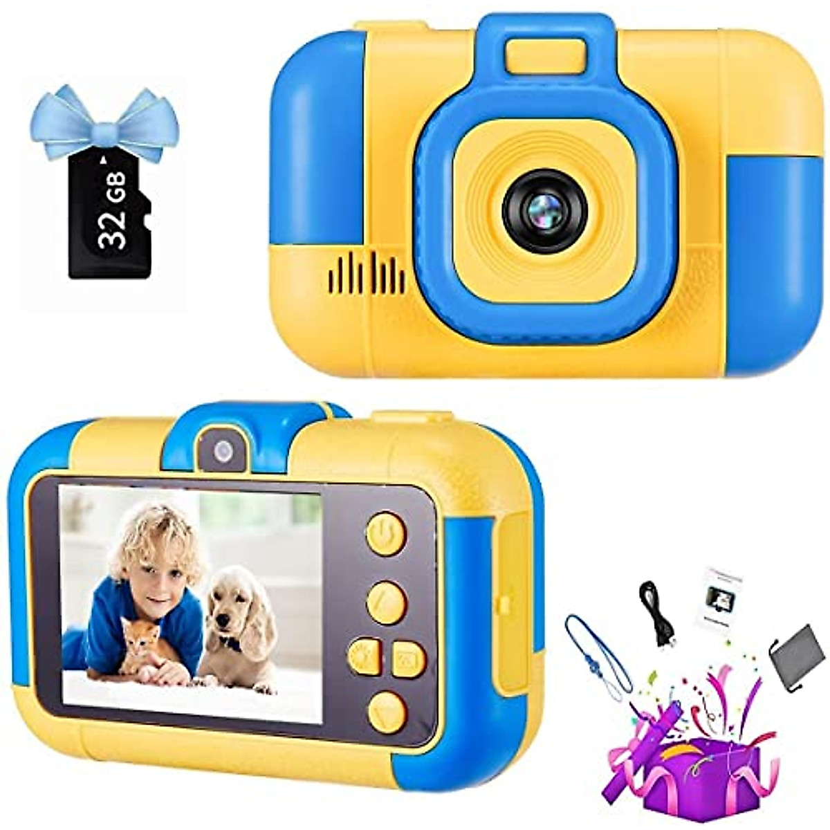 SunChen Camera for Kids 3-10 Years,Kids Digital Camera Christmas Birthday Gifts for Boys Girls