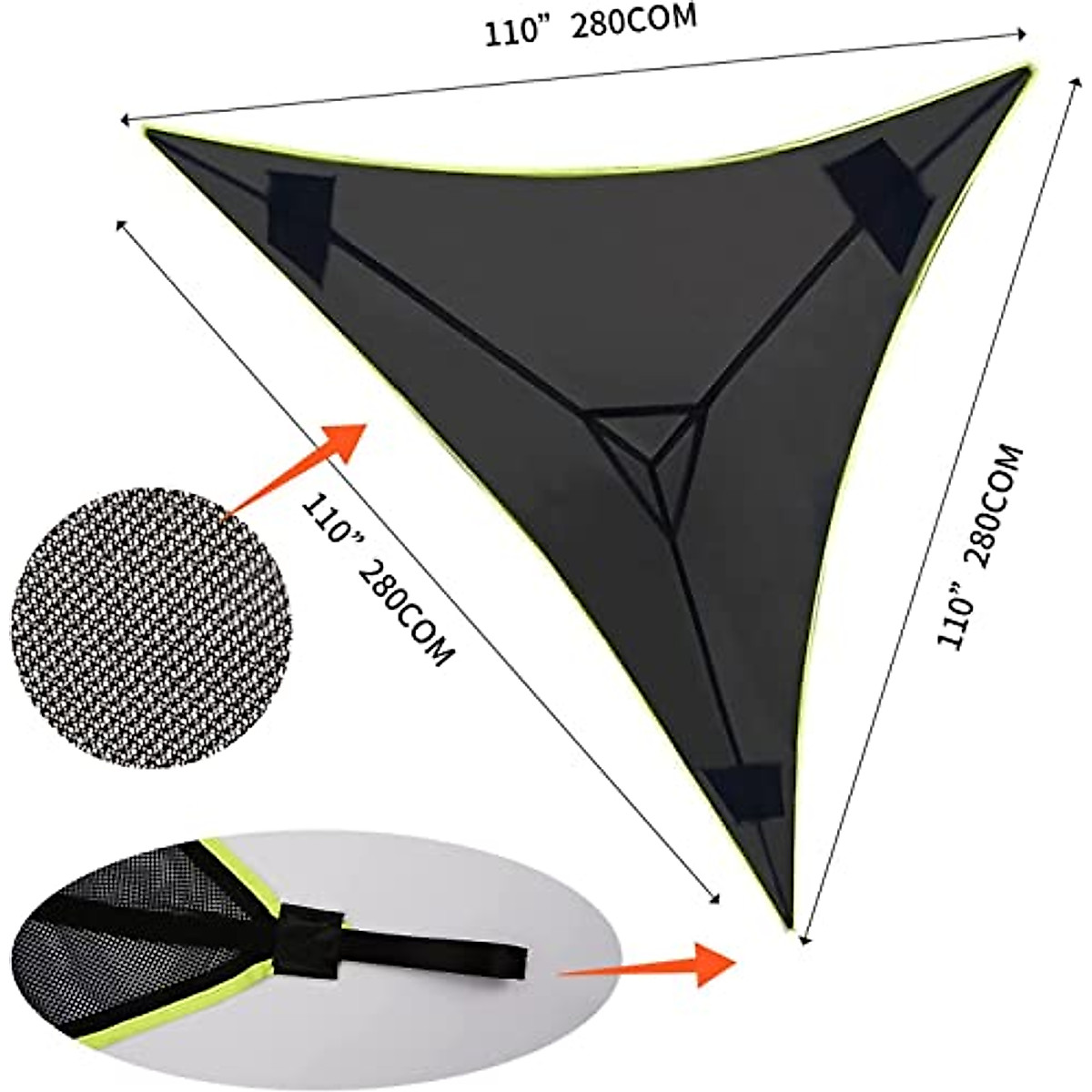 Triangle Hammock Tent Camping Multi Person Hammock 3 Point Design Suitable for 1~2 People
