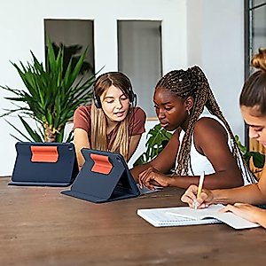 Logitech Rugged Combo 3 Touch iPad® Keyboard Case with Trackpad and Smart Connector for iPad (7th, 8th and 9th Generation) for Education - Classic Blue