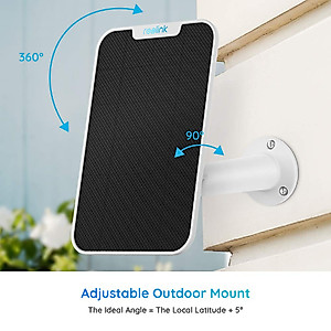 REOLINK Argus PT +SP - 5MP Security Cameras Wireless Outdoor, Solar Powered, 360° Pan Tilt, 5/2.4Ghz Dual Band WiFi, Smart Detection, No Extra Fee, No Hub Needed