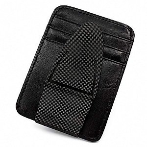 Geneva Black Mesh Money Clamp with Wallet