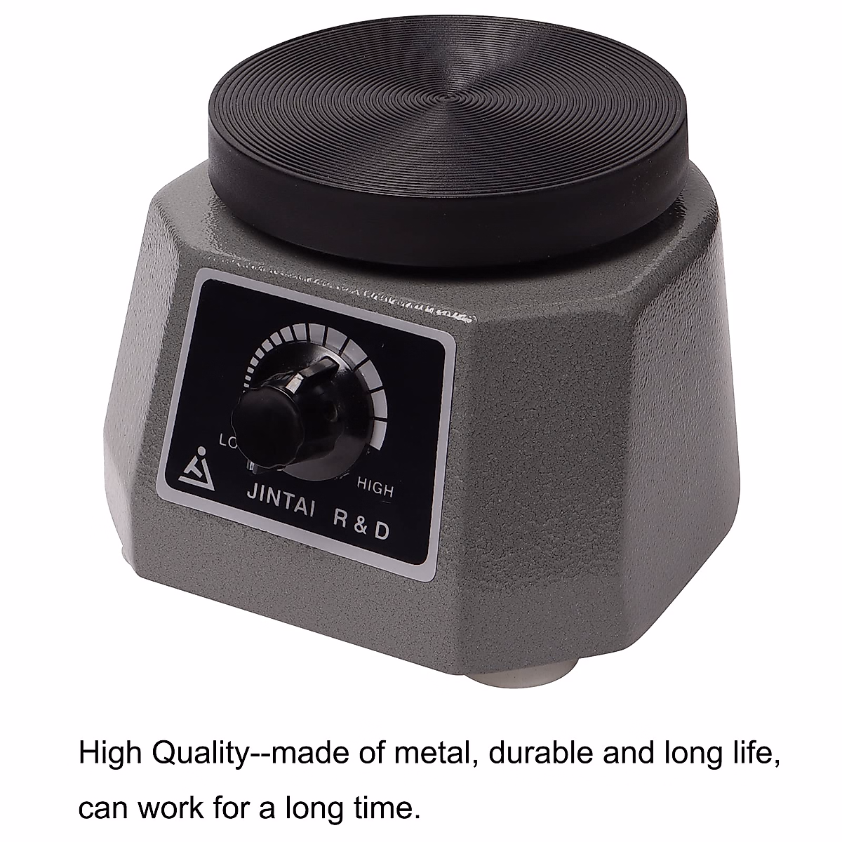 Dental Lab Vibrator 4" Round Lab Equipment Shaker Oscillator Heavy Duty Platform Roundness Vibrator Plaster 110V 100W