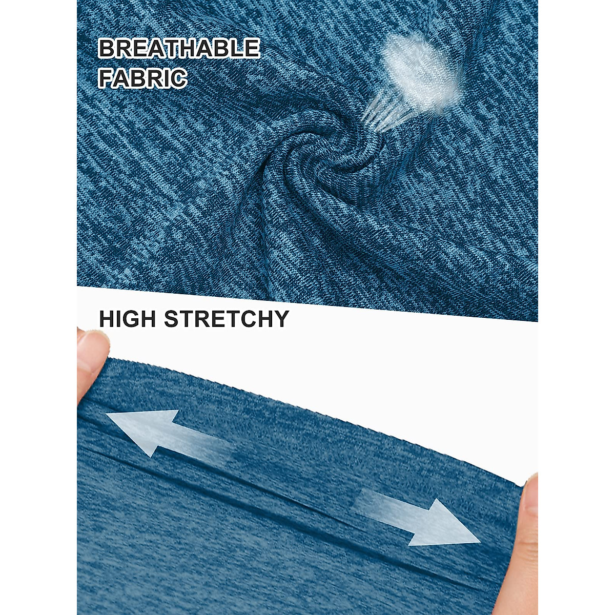 Kimmery Womens Workout Tops for Women Tops for Women Casual Summer Tops Athletic Tops for Women Yoga Tops Summer Shirts Blue L