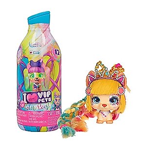 IMC Toys VIP Pets Color Boost - Includes 1 VIP Pets Doll, 9 Surprises, 6 Accessories| Kids Age 3+ (712003)