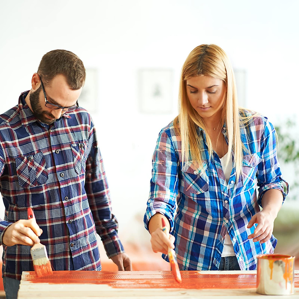 WUWEOT 8 Pack Metal Paint Cans, 1/2 Empty Pint Size Paint Buckets, Half Pint Storage Container with Lids for Solvents, Paints or Craft Projects