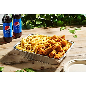 25 Pack Aluminum Pans Disposable 9x13 Baking Pan Chafing Trays with Lids, Half Size Oven Steam Table Tin Foil Pans with Covers, Extra Heavy Duty Foil Pans for Heating, Roasting, Cooking, Storing Food