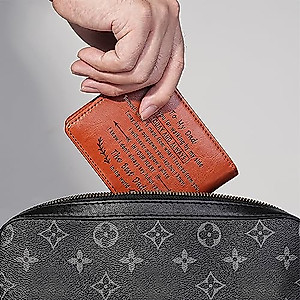 YDJFCCTD Christmas and Father's Day Gift Engraved Leather Men Wallet Best Dad Gifts Daughter to Dad Biford Leather Wallets Money Clips (Dad 2)