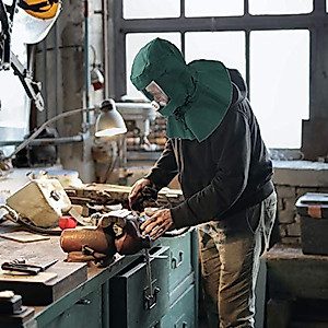 Hazmat Suit Plaque Sandblasting Equipment Sandblasting Sand Polishing Hood Head Protection Equipment Sand Painting Protective Sandblaster Shawl Cap Air Sandblaster Face Protector