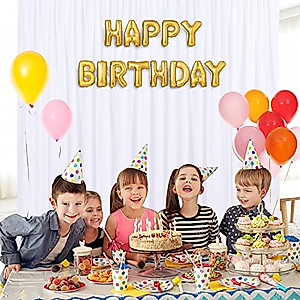 White Backdrop Curtains 2 Panels 5ft x 10ft Polyester Photo Backdrop Drapes for Wedding Party Background Decorations