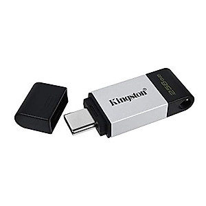 Kingston DataTraveler 80 256GB USB Type-C Flash Drive (DT80/256GB), Metal