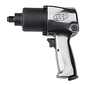 Ingersoll Rand 231C 1/2” Drive Air Impact Wrench – Lightweight, Max 600 ft-lbs Torque Output, Adjustable Power, Twin Hammer, Silver, 3.4 x 8.2 x 8.8 inches