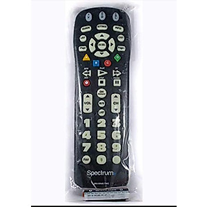Spectrum TV Remote Control 3 Types to Choose FromBackwards Compatible with Time Warner, Brighthouse and Charter Cable Boxes (Pack of One, UR3-SR3S)