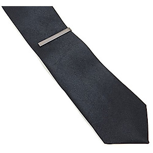 Tie Clip Bar Metallic Finish - Firm Hold and Perfect For Skinny Ties (Gunmetal)
