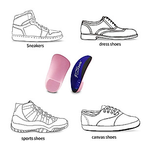 PCSsole 3/4 Orthotics Shoe Insoles High Arch Supports Shoe Insertsfor Plantar Fasciitis, Flat Feet, Over-Pronation, Relief Heel Spur Pain (XL:Men9-11/Women10-12)