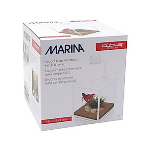 Marina CUBUS Glass Betta Kit – Elegant Glass Aquarium for Homes or Offices