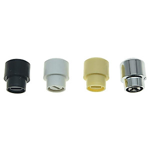 KAISH Pack of 2 Black Barrel Switch Tip 3 Way or 4 Way Pickup Selector Switch Knobs for USA Tele/Telecaster
