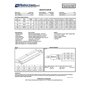 Robertson 3P20135, IEA432T8120N /B Fluorescent eBallast for 4 F32T8 Linear Lamps, Instant Start, 120Vac, 60Hz, Normal Ballast Factor, NPF (Replaces Robertson Model ISL432T8120 /B)