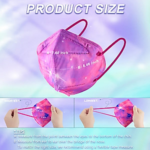 Rasav KN95 Face Masks, 30 Pack Comfortable 5 Layer Cup Dust Safety Mask, Muti-Colored Design KN95 Mask with Elastic Ear Loops for Women, Men