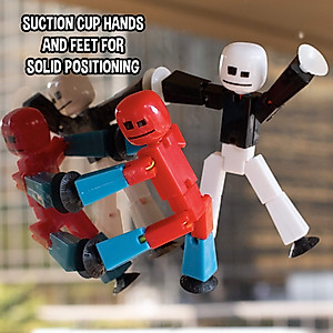 Zing Stikbot Series 4 - Color 6 Piece Posable Action Figure Set - for Stop Motion Animation - Ages 4 and Up